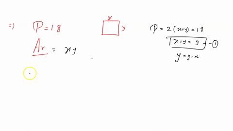 Of all rectangles with a perimeter of 32, which one has the...