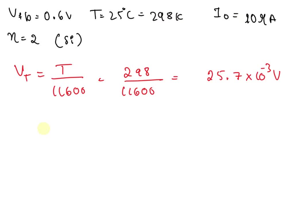 SOLVED: Example 2.16: The reverse saturation current of a silicon PN ...