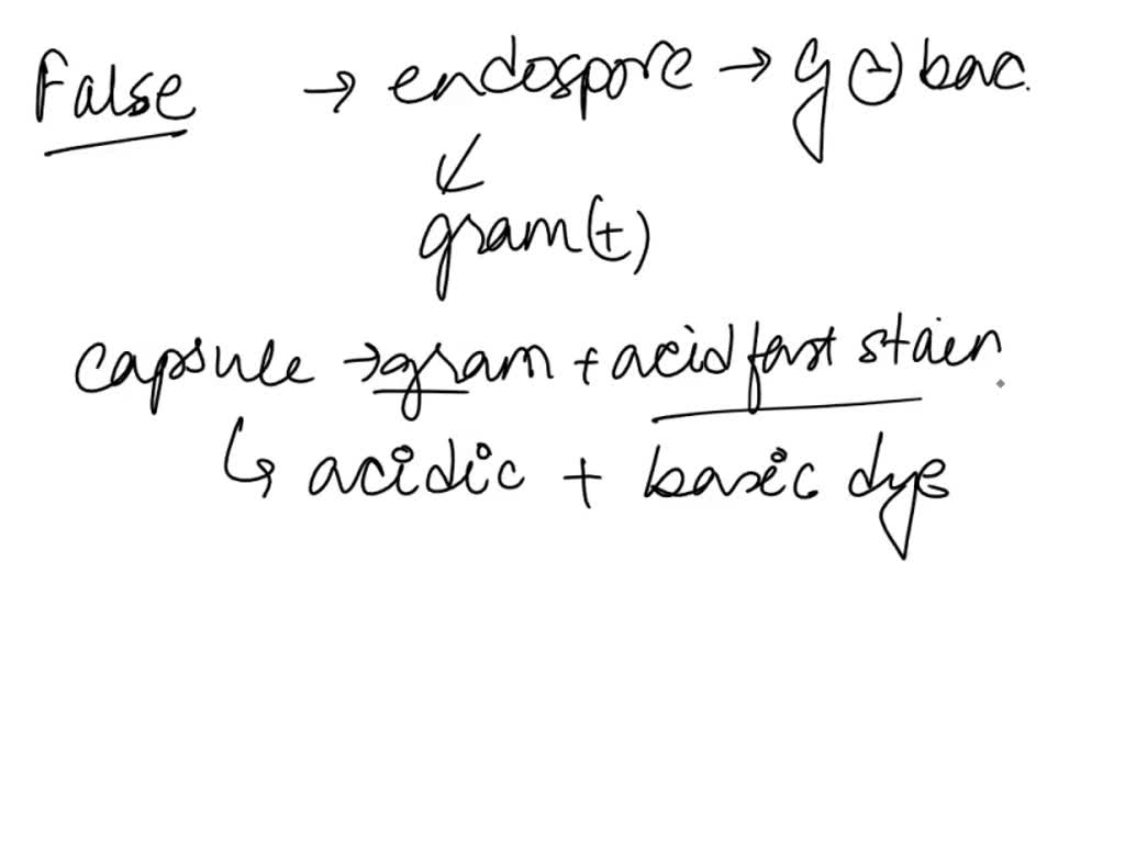 SOLVED: Question 6 Which of these are false ? endospores are produced ...