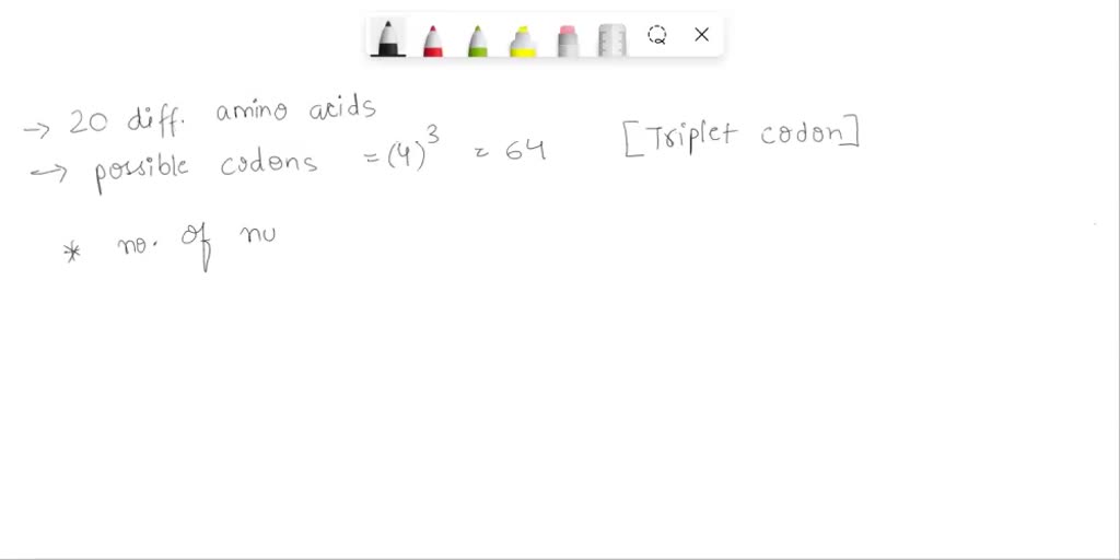 SOLVED: How many nucleotides are required to code for all of the amino ...