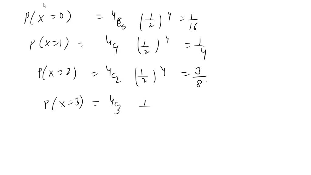 SOLVED: Construct the discrete probability distribution for the random variable described ...