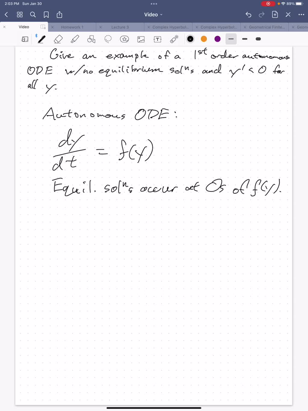 SOLVED: (a) Describe explicitly, by writing down their general form ...