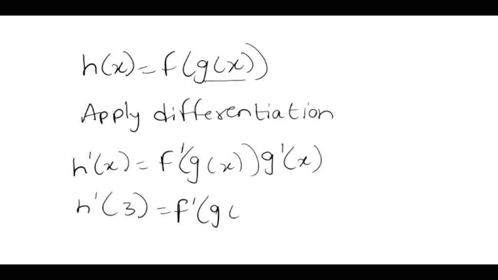 SOLVED: Let h(x) = f(g(x)) and p(x) = g(f(x)) Use the table below to compute the following ...