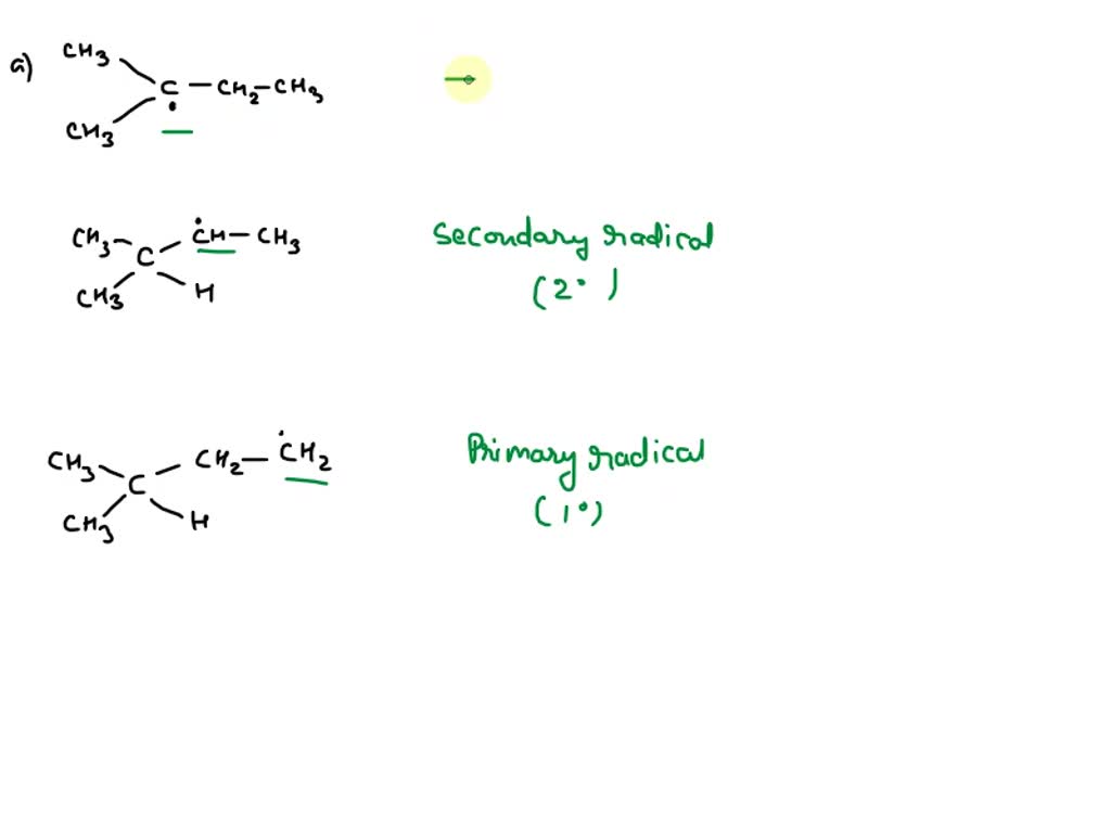 SOLVED: Which developing carbon radical would have the lowest ...