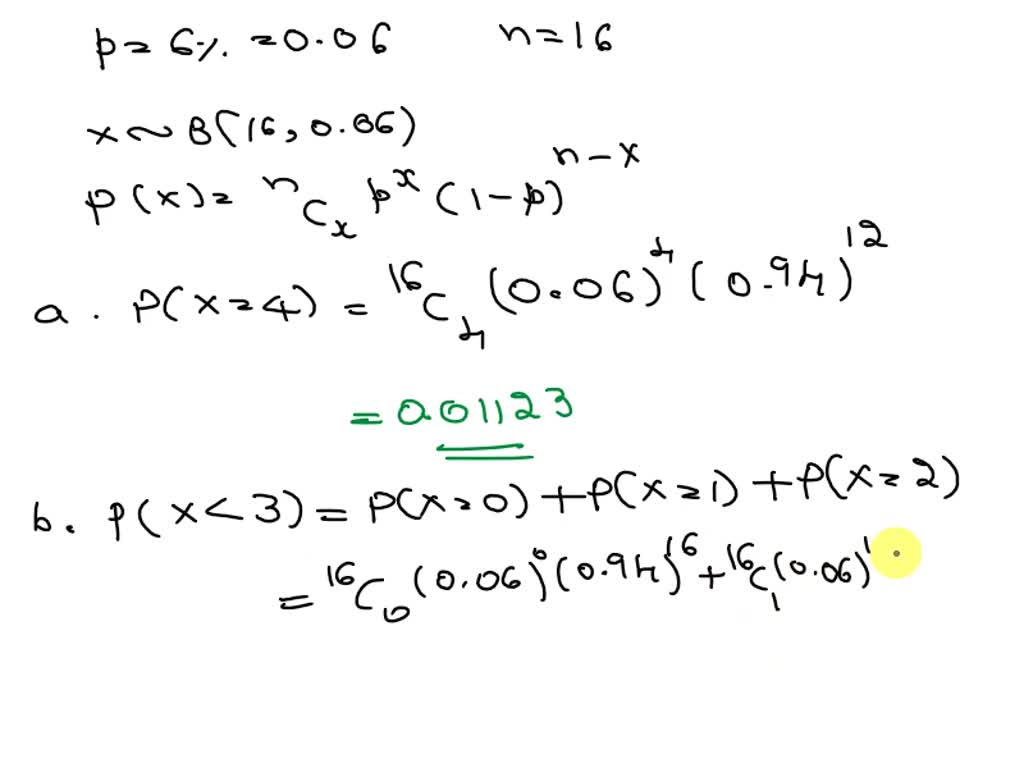 SOLVED: A local county has an unemployment rate of 6%. A random sample ...