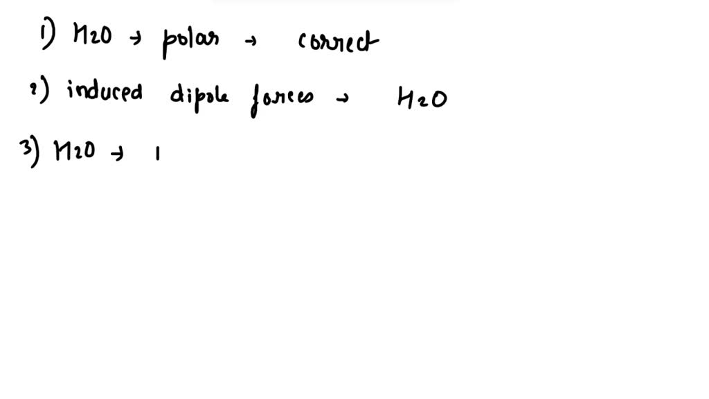 SOLVED: The boiling point of H2O (100 Â°C) is higher than the boiling ...