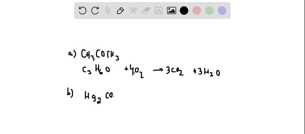 SOLVED: Write balanced chemical equations for (a) the complete ...