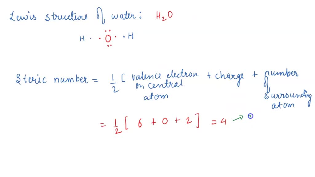 SOLVED: 2. Draw the Lewis structure of water and use your drawing to ...