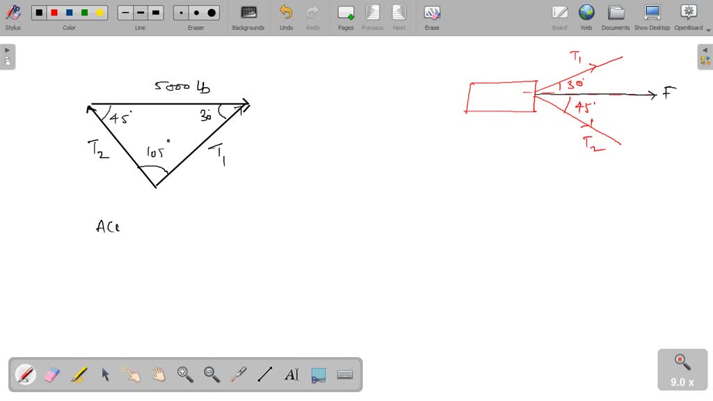 SOLVED: A barge is pulled by two tugboats. If the resultant of the ...