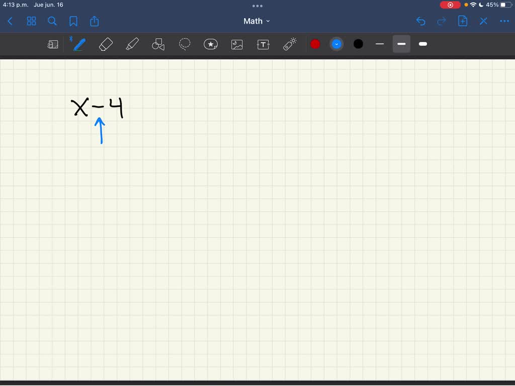 SOLVED: Which phrase could the expression x-4 represent? a number less ...