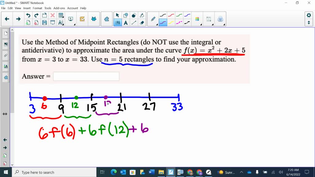 SOLVED: Use the Method of Midpoint Rectangles (do NOT use the integral ...