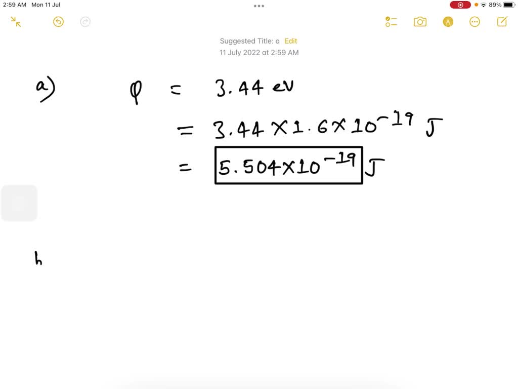 SOLVED: Ultraviolet light is incident normally on the surface of a certain substance. The work ...