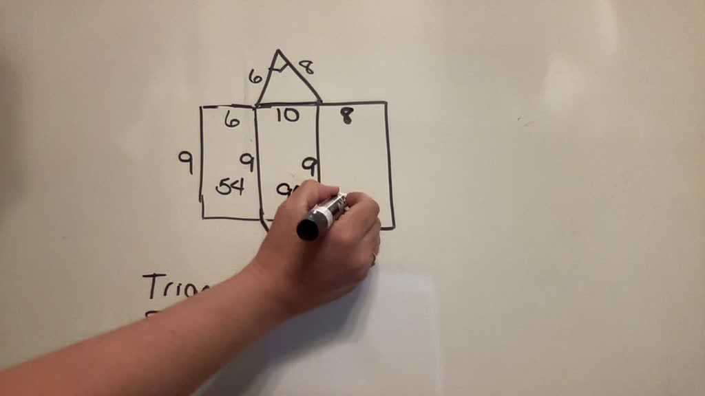 SOLVED: Identify the solid represented by the net. A net includes 3 rectangles and 2 right ...