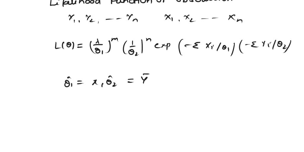 SOLVED: 2 Let X1, X2; Xm denote a random sample from the exponential ... SOLVED: 2 Let X1, X2; Xm denote a random sample from the exponential ...