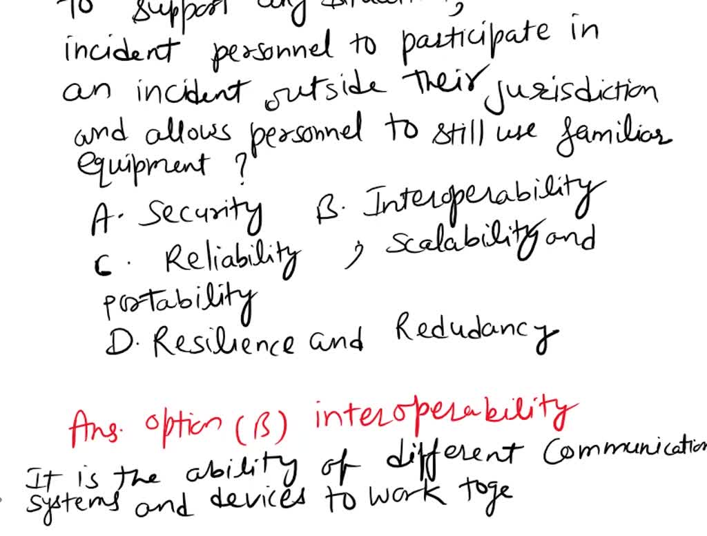 SOLVED: When an incident occurs or threatens, local emergency personnel ...