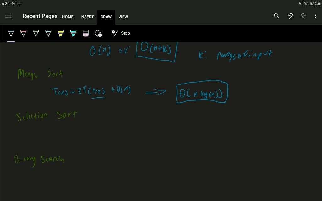 SOLVED: 'b) Write the time complexity for cach ofthe following ...