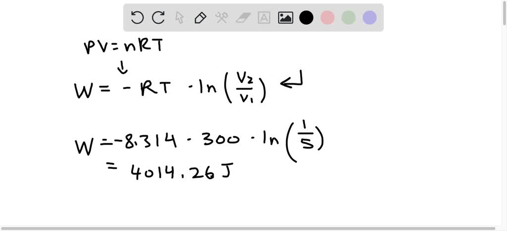 SOLVED: 8. What is the minimum work required to compress one mole of nitrogen gas isothermally ...