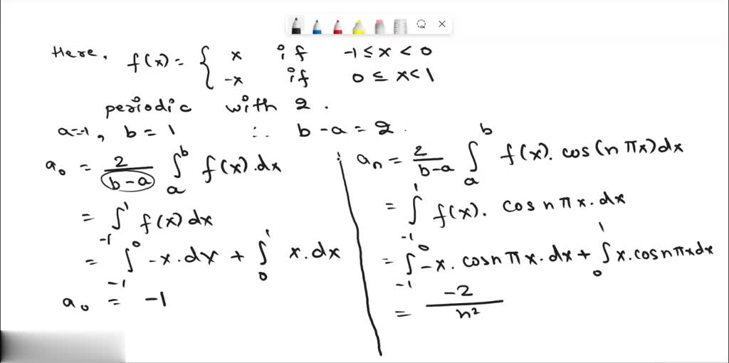 Solved Apply The Fourier Convergence Theorem To Your Result From Classwork With An Appropriate