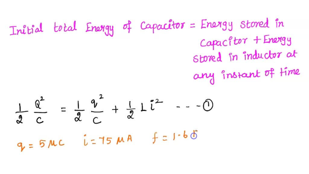 SOLVED: An ideal electromagnetic oscillator has capacitance 2 AF and inductance 4 HH. If the ...