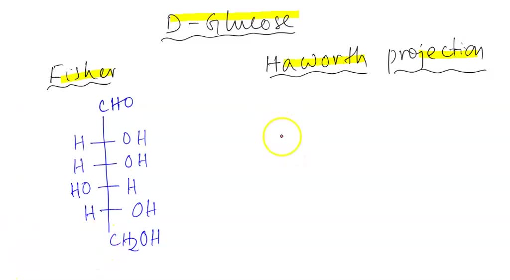 SOLVED: Draw example of an aldohexose. (4 pts) Draw the Fischer ...