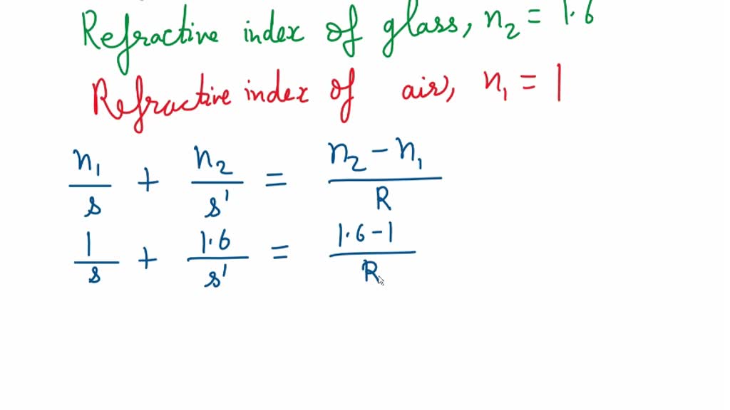 SOLVED: The left end of a long glass rod 8.00 cm in diameter, with an ...