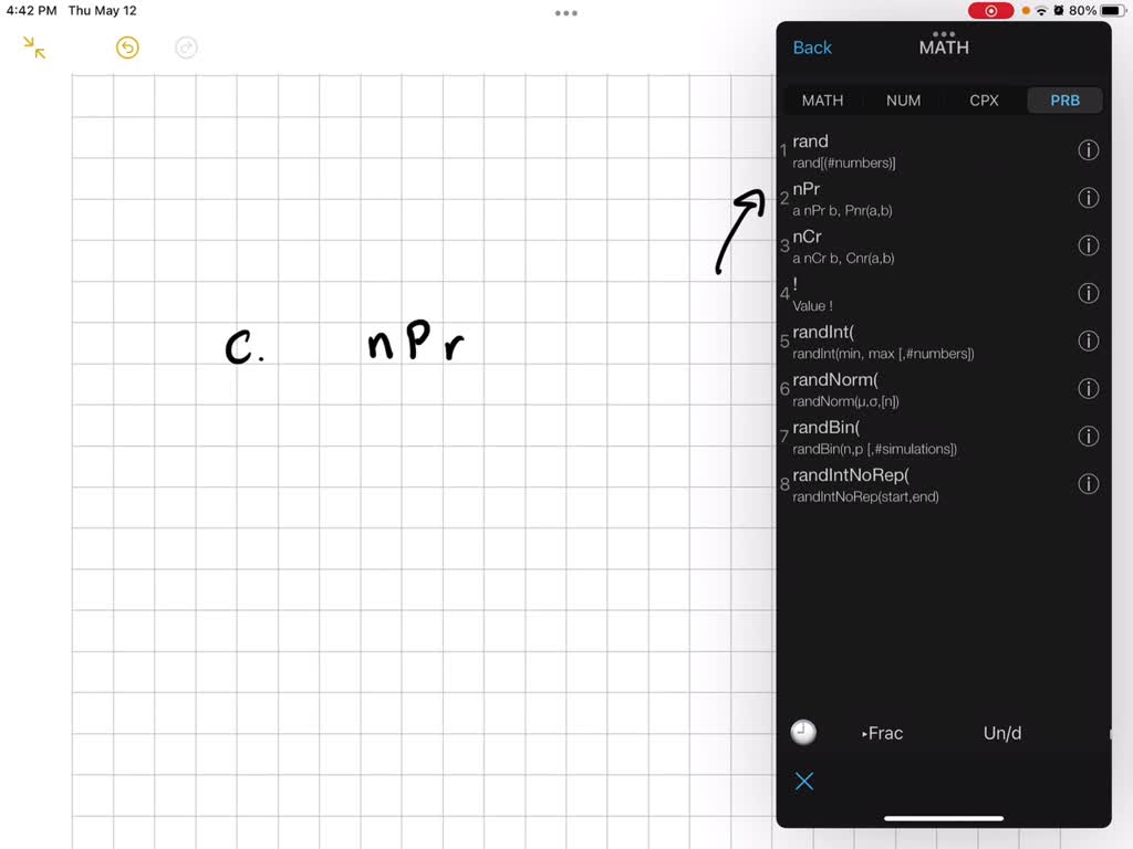 SOLVED: The formula for the permutation of n things taken r at a time ...