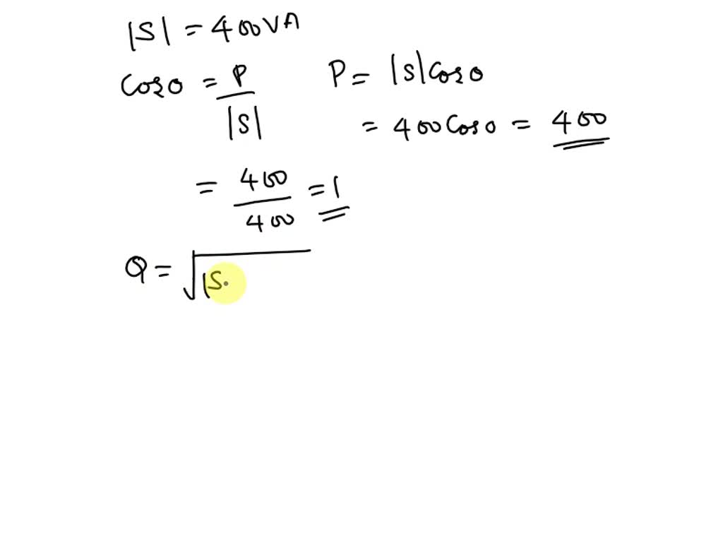 SOLVED: A load takes 50 kW at a power factor of 0.8 lagging. Calculate the apparent power and ...