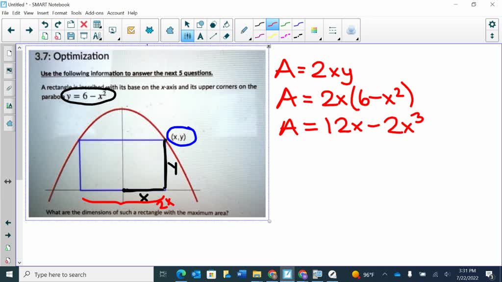 SOLVED: 3.7: Optimization Usethe following Information to answer the ...