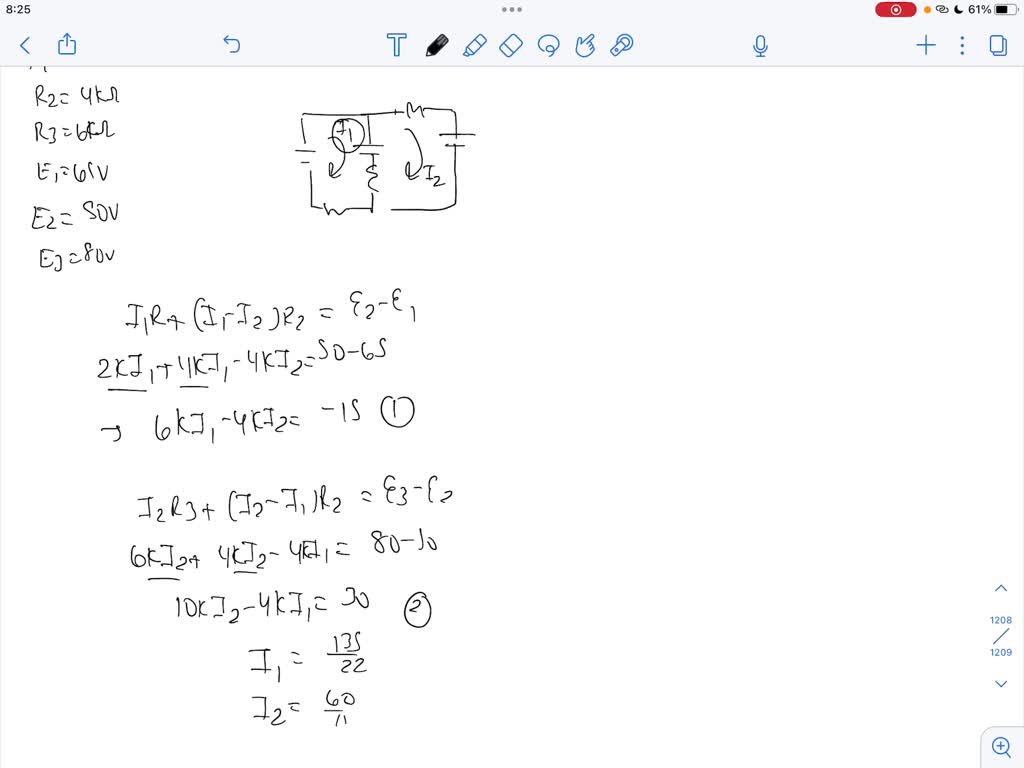 Solved Using Kirchhoffs Rules Calculate The Current In R With The