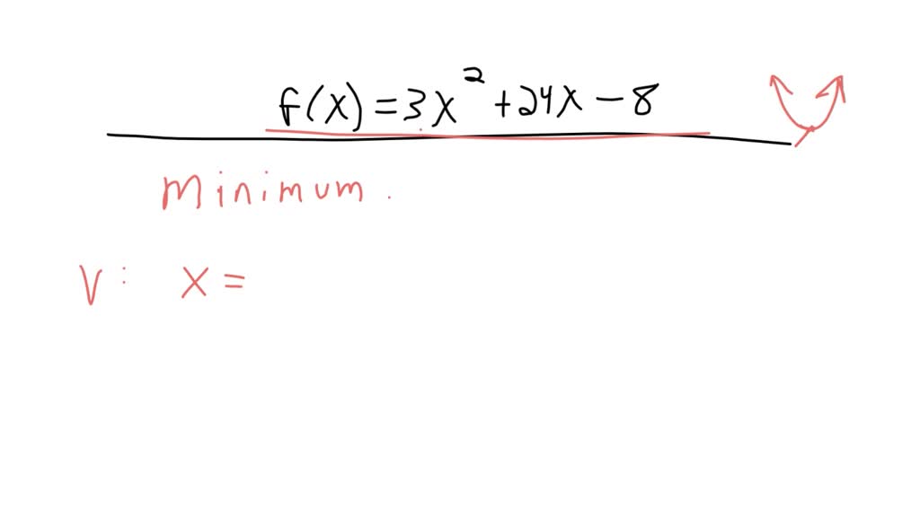 Solved Determine Without Graphing Whether The Given Quadratic Function Has A Maximum Value Or