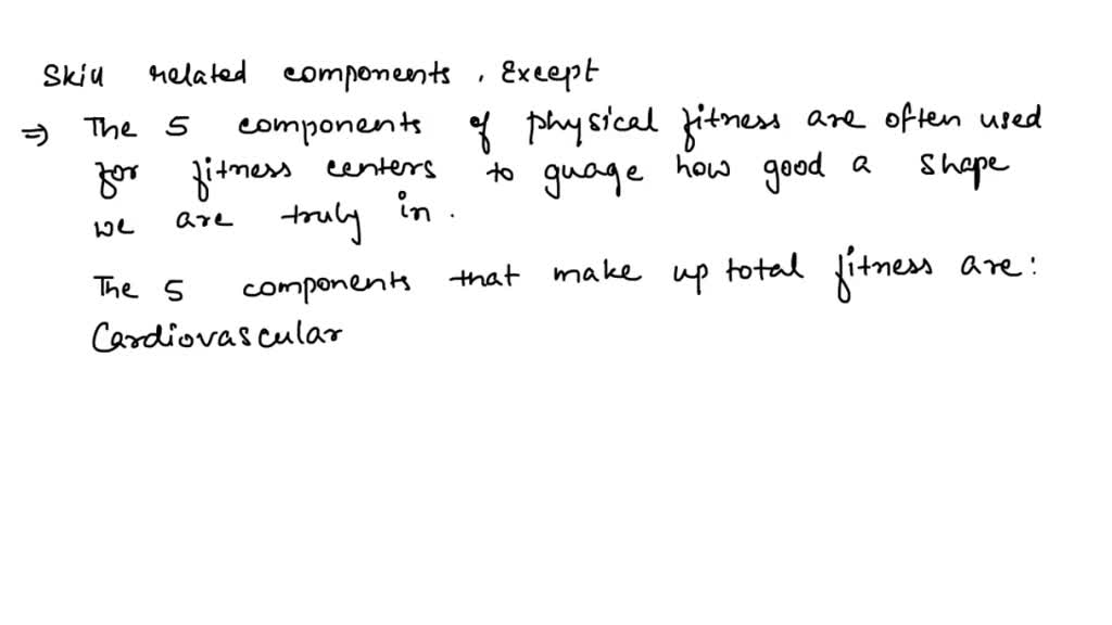 SOLVED: Which of the following is not a skill-related concept that ...