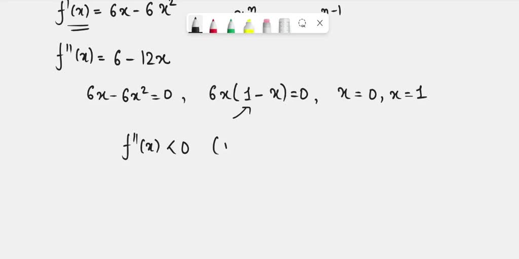 SOLVED: Find the local maximum and minimum values of f using both the First and Second ...
