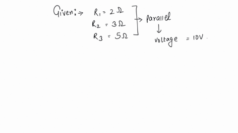 3 resistances of 23 and 5 ohms are connected parallel to 10v battery of ...