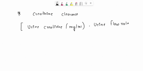 Concept Check 12. If plasma creatinine = 1.8 mg/100 mL plasma, urine ...