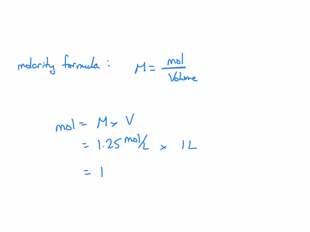 Solved How Many Moles Of Solute Particles Are Present In 1 L Exact