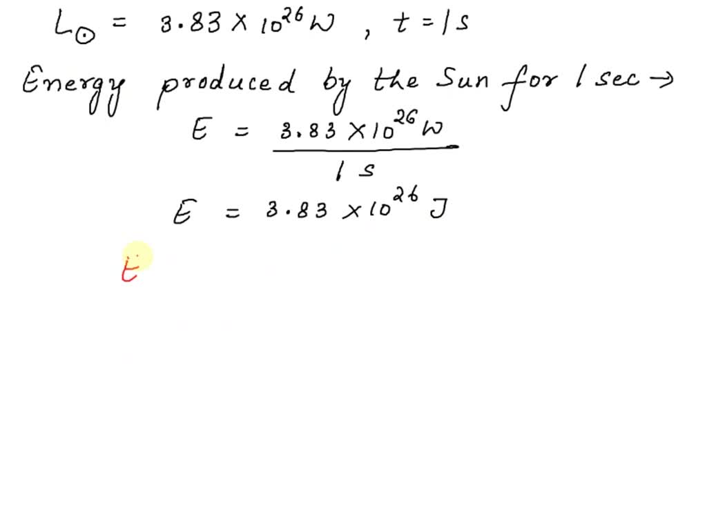 Assuming that the luminosity of the Sun, Lo, is 3.83 x 10^26 W ...