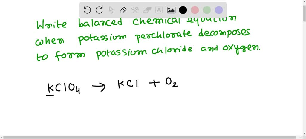 SOLVED: Write a balanced equation for the decomposition reaction ...