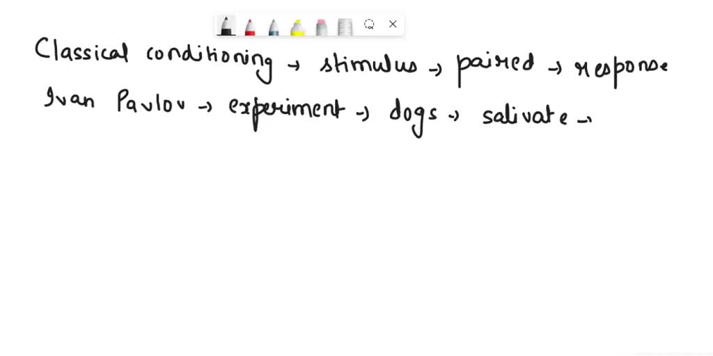 SOLVED: Someone, explain classical conditioning from Ivan Pavlov to me ...