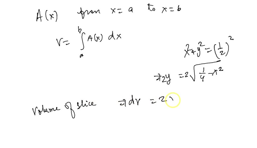 SOLVED: Consider a right-circular cylinder of diameter 1. Form a wedge by making one slice ...