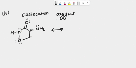 (h) Draw all significant resonance structures of...
