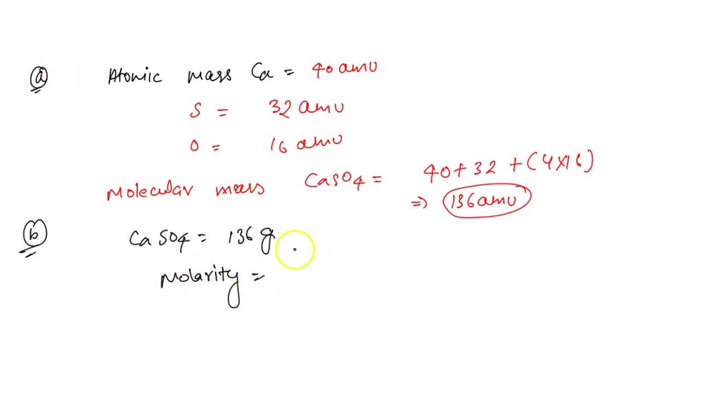 SOLVED: The solubility of Calcium sulfate is 5x10^-3 g/L. a. Calculate ...