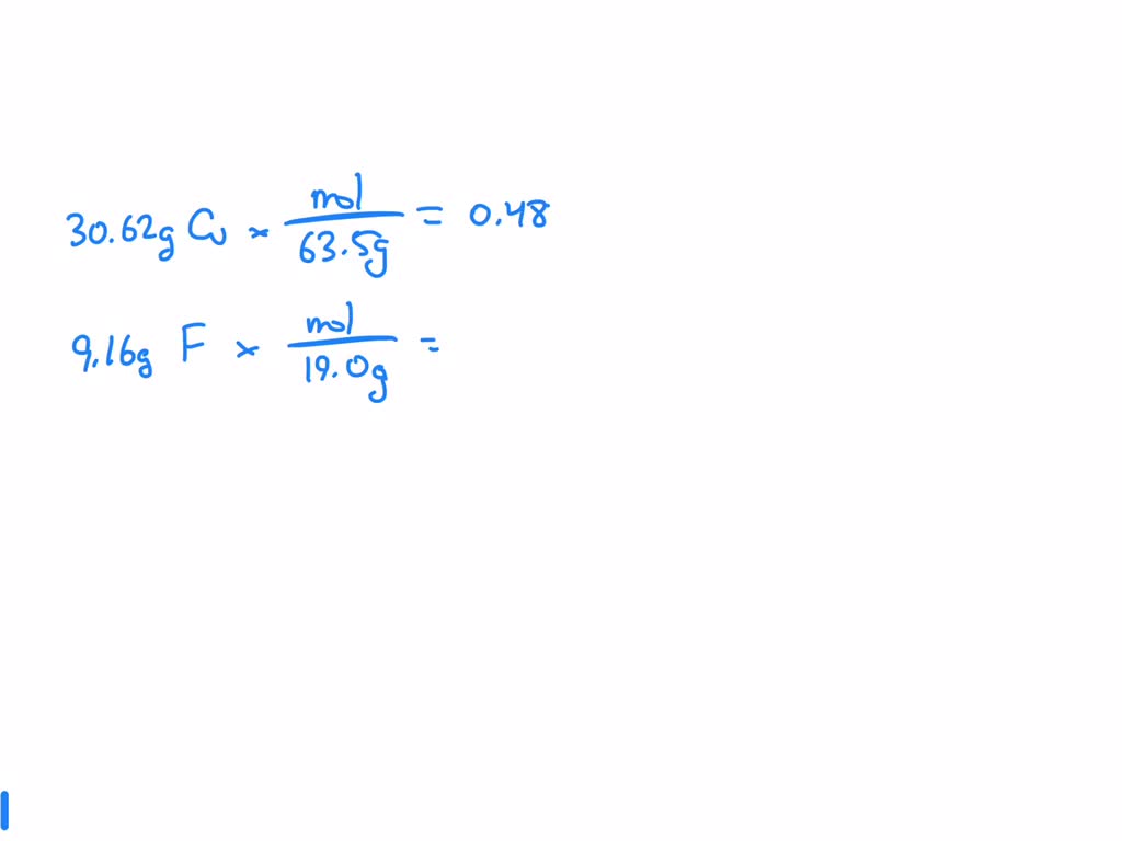SOLVED: A 31.25 gram sample of copper is heated in the presence of ...