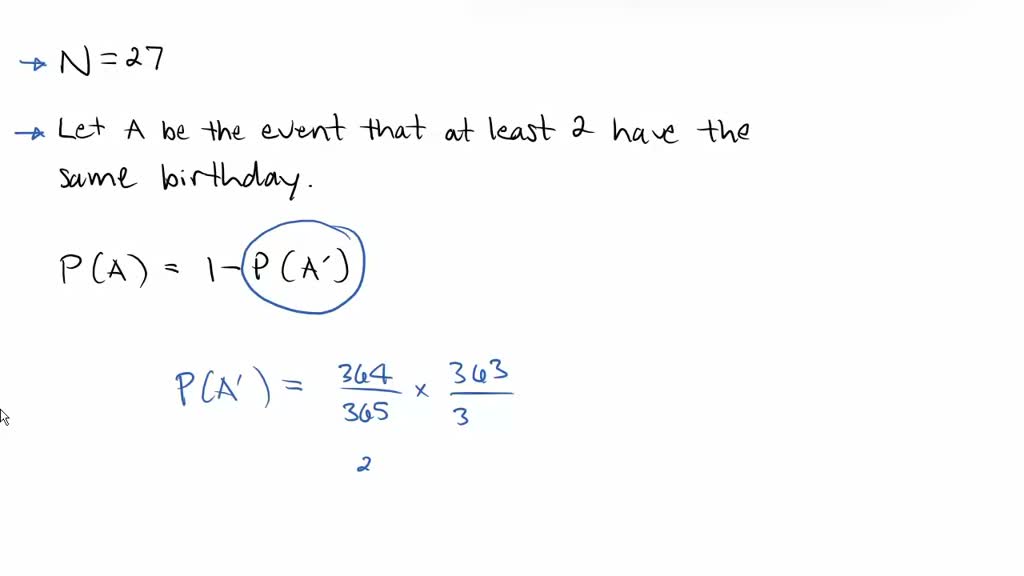 A group of twenty-seven people is selected at random. What is the ...