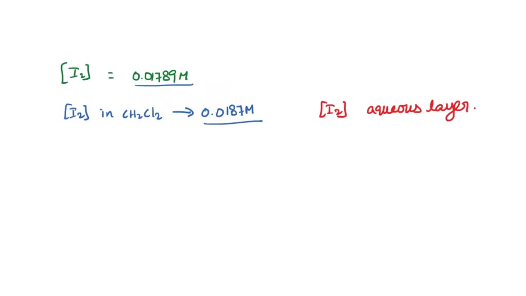 SOLVED: After completing Experiment #2, a student determined that the total concentration of ...