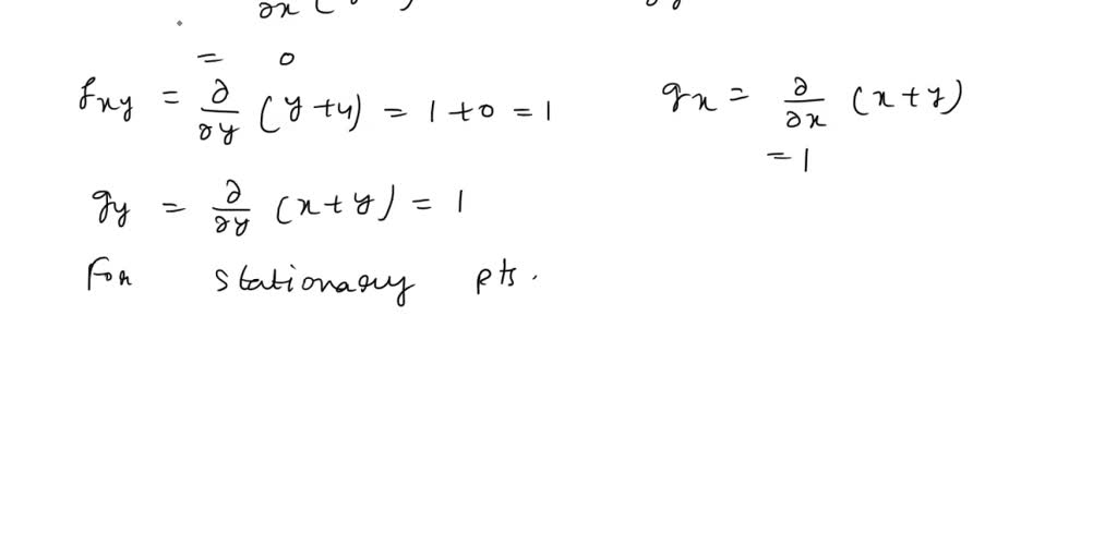 SOLVED: Use the Lagrange method to find the stationary values of z. Use a bordered Hessian to ...
