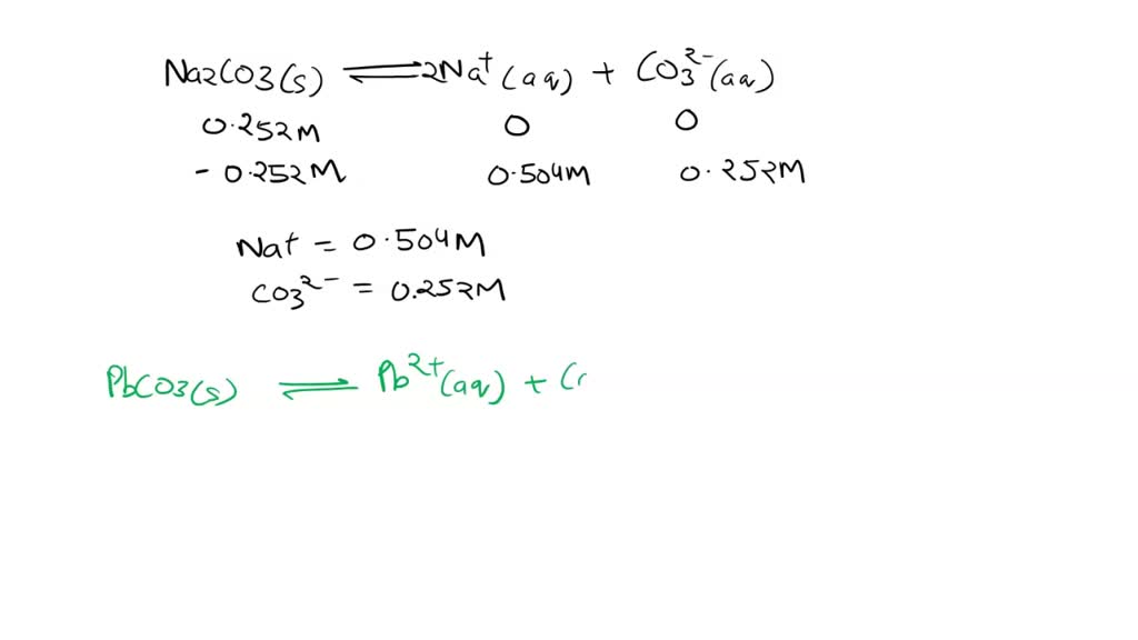 SOLVED: Draw a particulate representation of lead carbonate (PbCO3 (aq ...