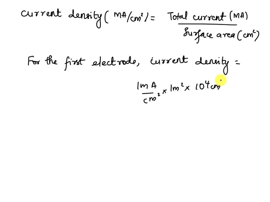 SOLVED: An electrolysis process is carried out between an electrode ...