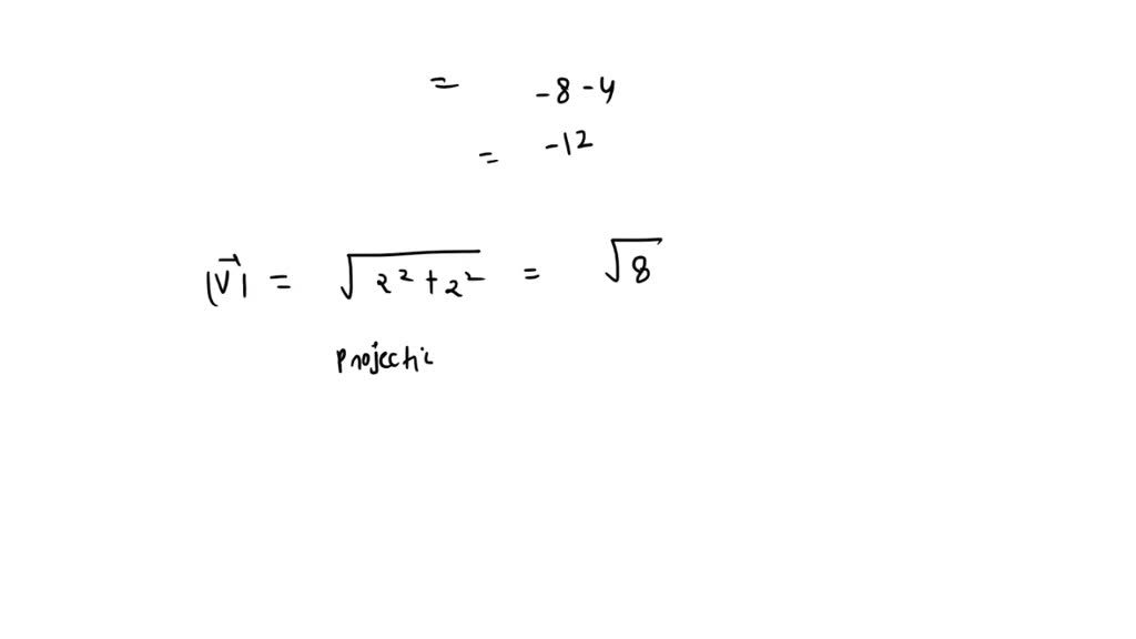 SOLVED: Consider the following: u = -7i - 4j - 2k, v = 2j + 2k (a) Find ...