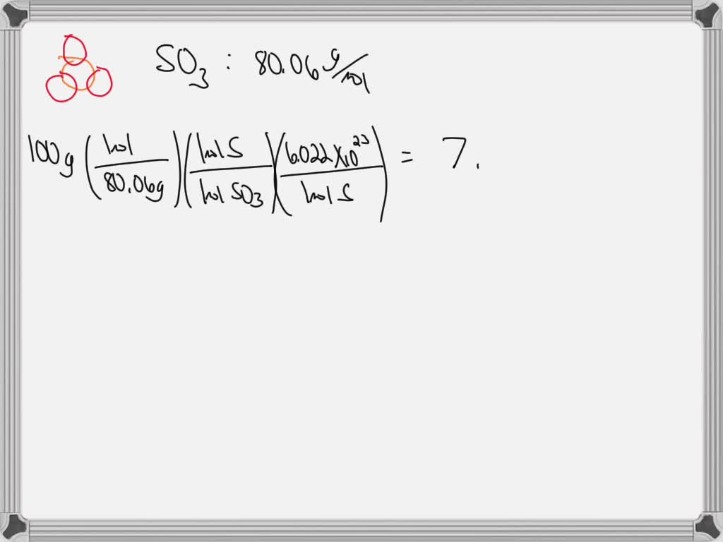 SOLVED: How many sulfur atoms are present in 100 grams of this compound ...