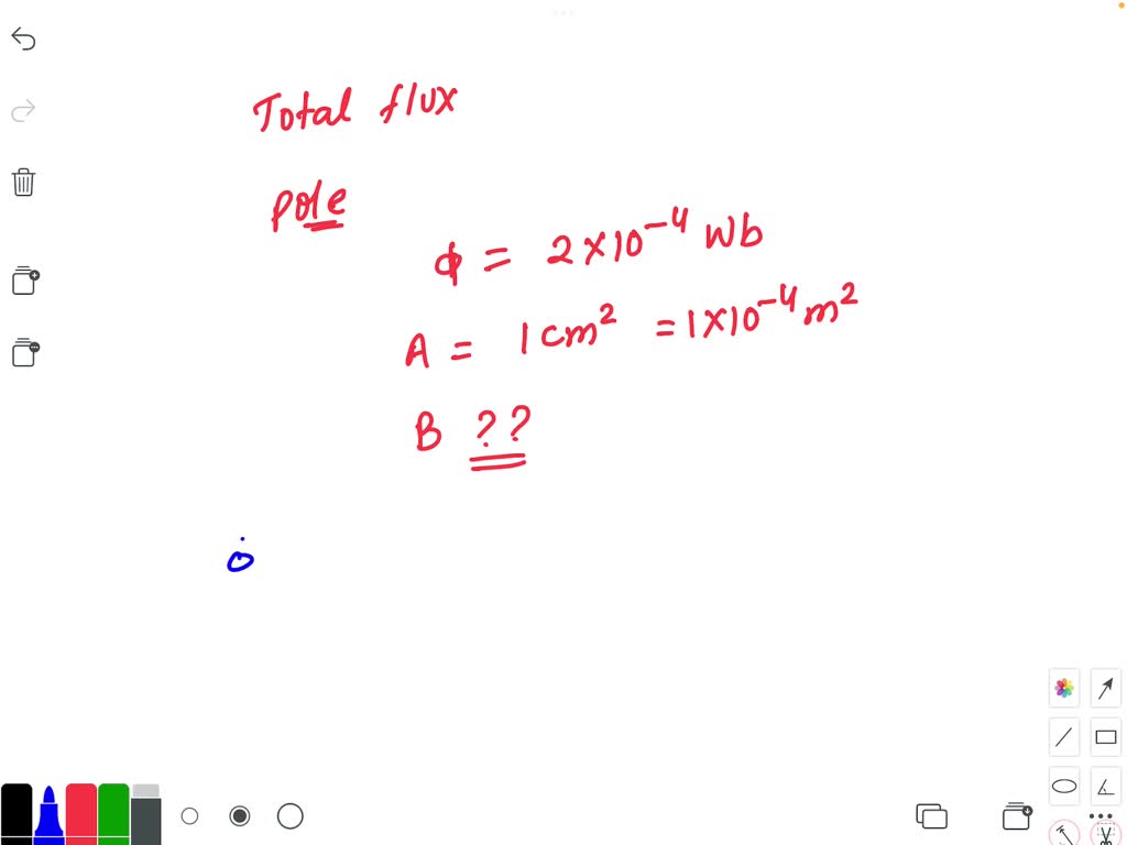 SOLVED: A magnetic pole face has a rectangular section having ...